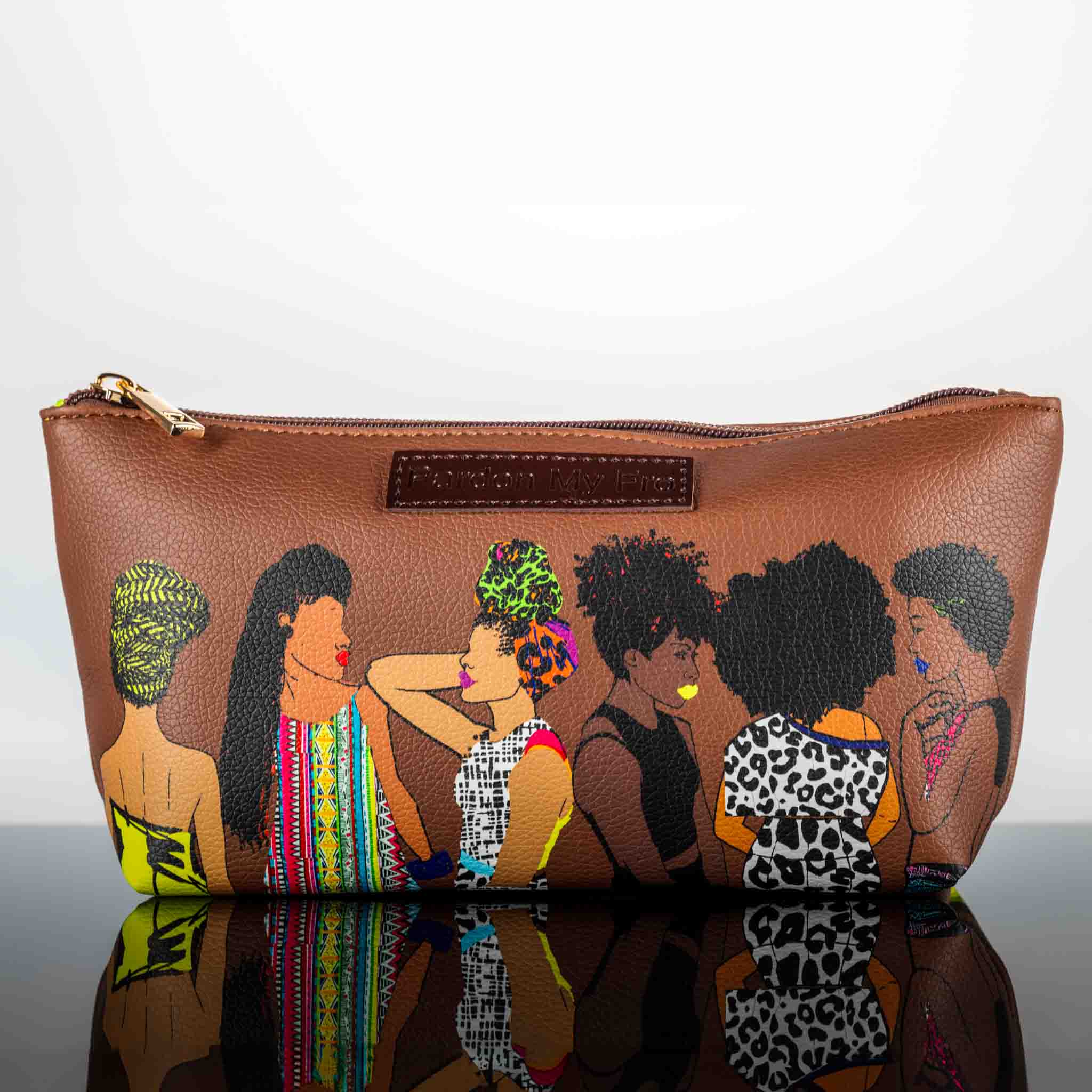 Squad Espresso Brown Cosmetic Bag – Pardon My Fro